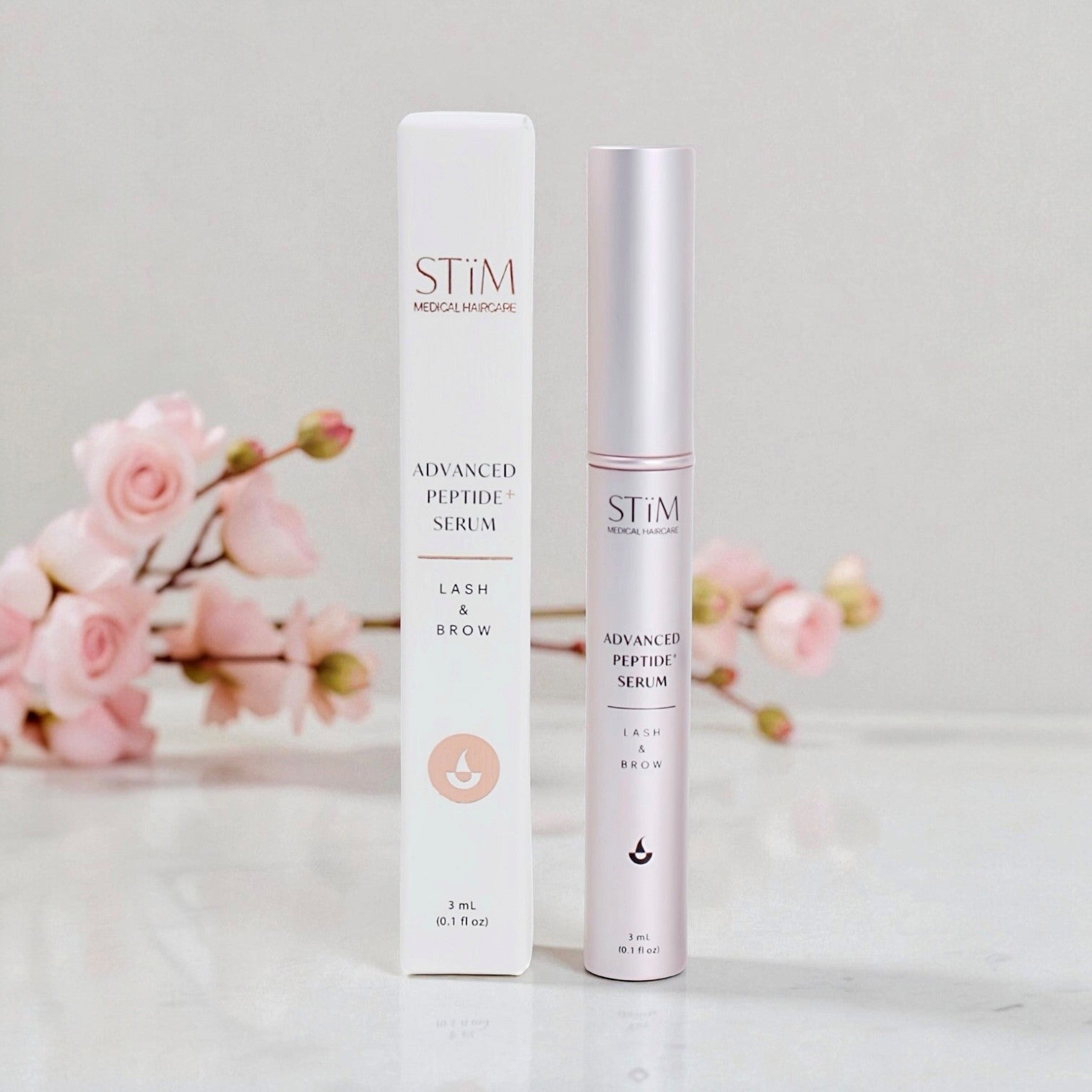 Advanced Peptide+ Lash & Brow Serum – Stïm Haircare